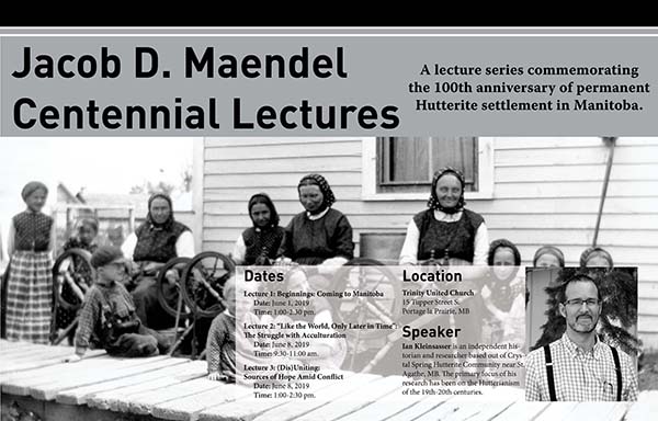 Jacob D. Maendel Lecture Series | Ask a Hutterite